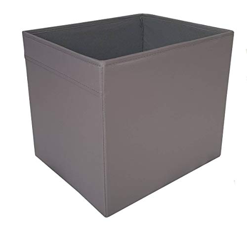 Ikea Dröna Storage Box Shelf Insert 33 x 38 x 33 cm (W x D x H) Grey Suitable for Kallax, Expedit, Besta, etc, Black