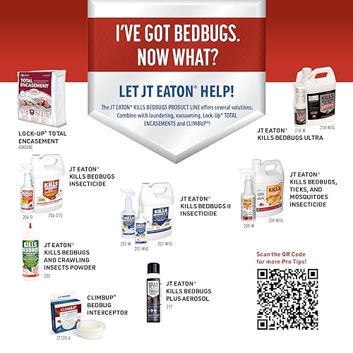 JT Eaton 217 Bed Bug Killer Plus, Non-Staining Water-Based Insect Spray for Indoors (17.5 oz)