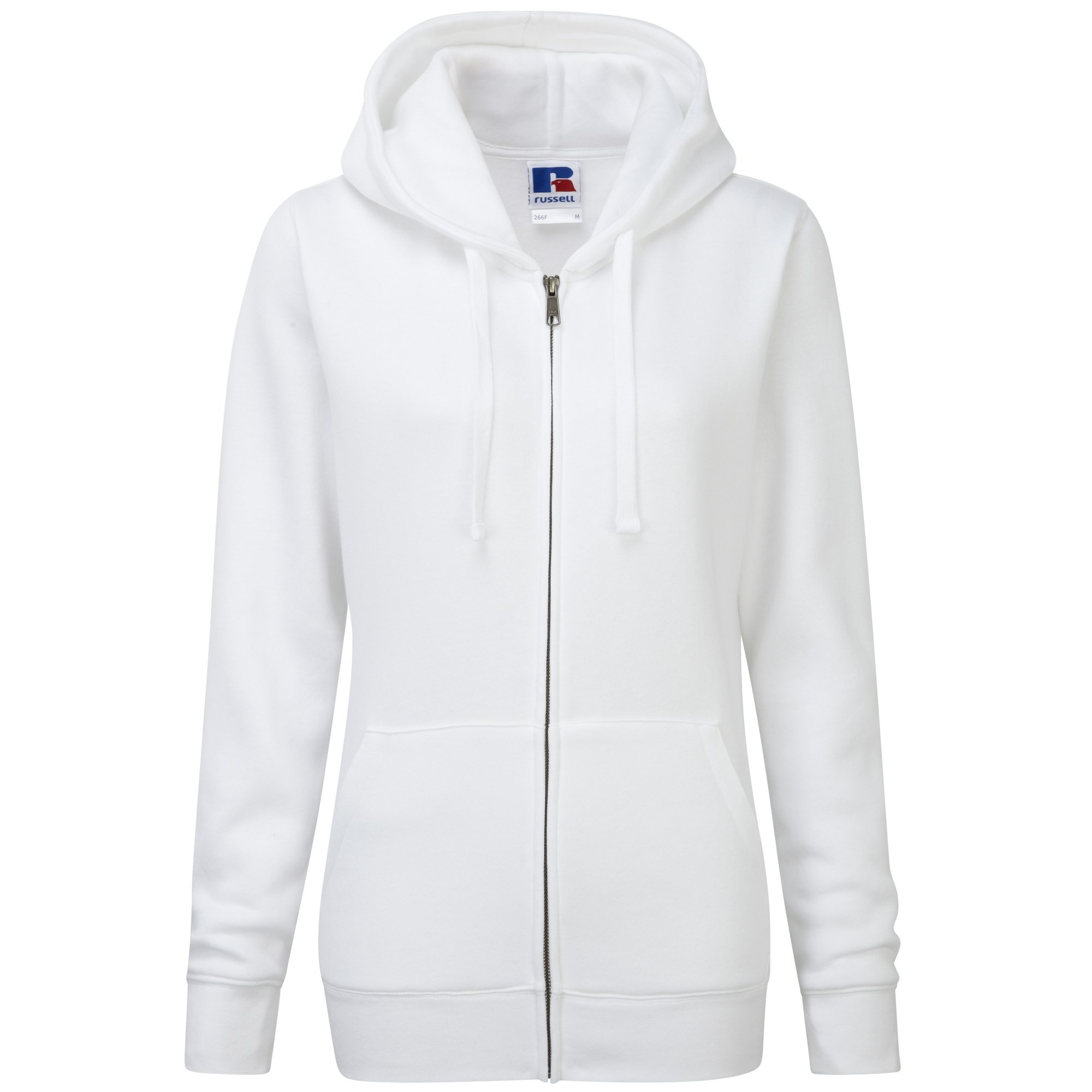 Russell Ladies Premium Authentic Zipped Hoodie (3-Layer Fabric) (M) (Classic Red)