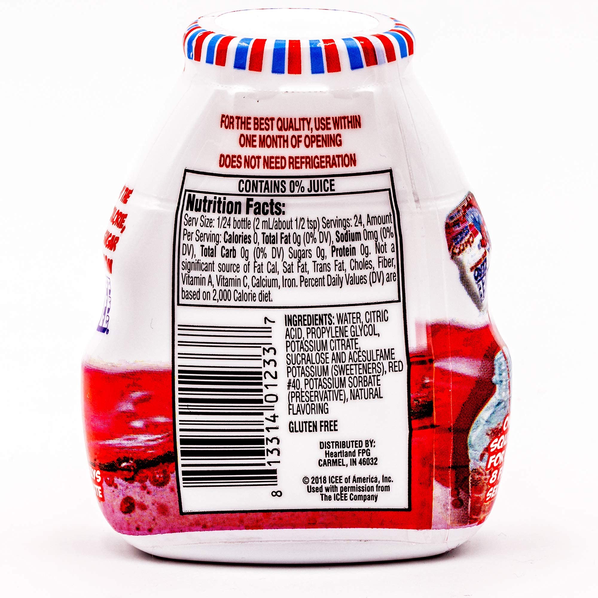 ICEE Zero Calorie Cherry Liquid Water Enhancer Drink Mix, Natural Flavor Drops, Sugar Free, 1.62 Fl Oz Concentrate (48 ml) - 4 Pack