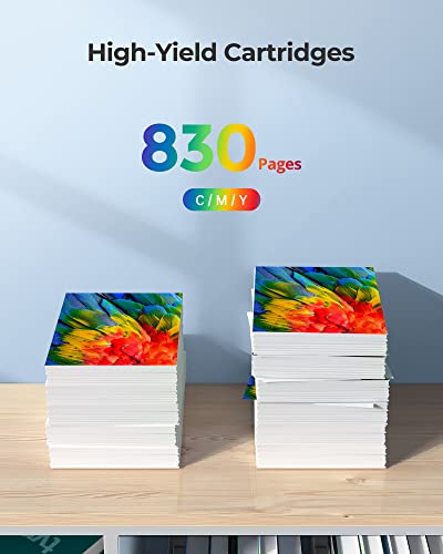 CLI-281XXL Compatible Ink Cartridge Replacement for Canon 281 Ink Cartridges Combo Pack High Yield Use to PIXMA TR7520 TR8520 TR8500 TR8600 TR8620 TS6120 TS6220 TS8120 TS8220 TS9120 Printer (3 Pack)