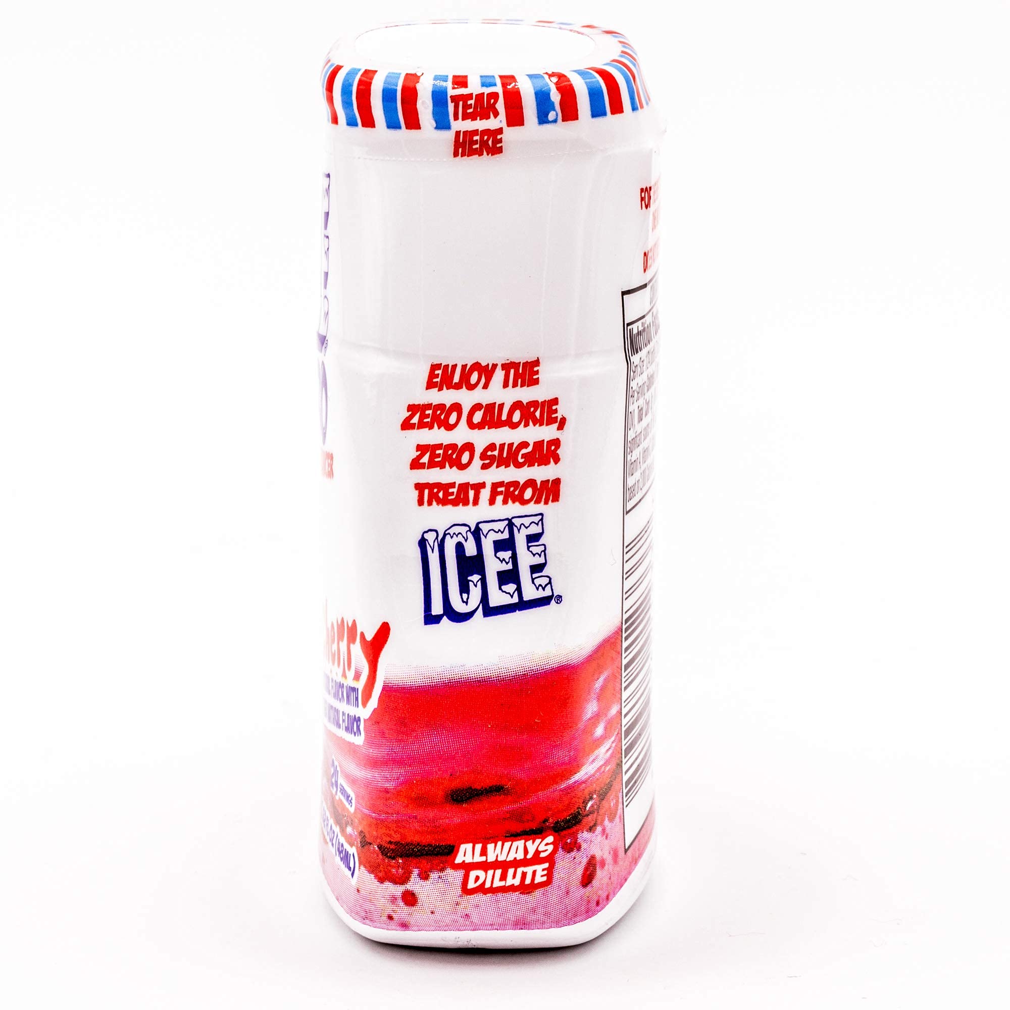 ICEE Zero Calorie Cherry Liquid Water Enhancer Drink Mix, Natural Flavor Drops, Sugar Free, 1.62 Fl Oz Concentrate (48 ml) - 4 Pack