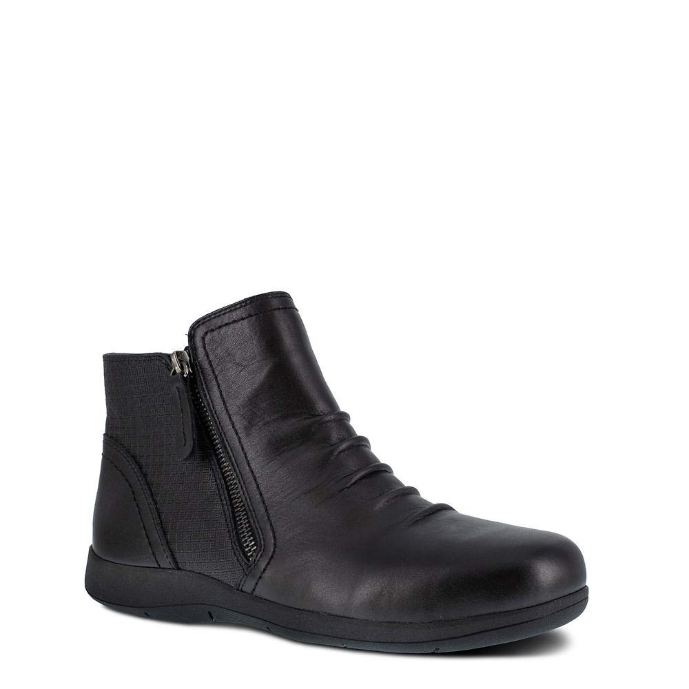 Rockport Works Daisey Women's Steel Toe Side-zip Boot Black - 8.5 Wide
