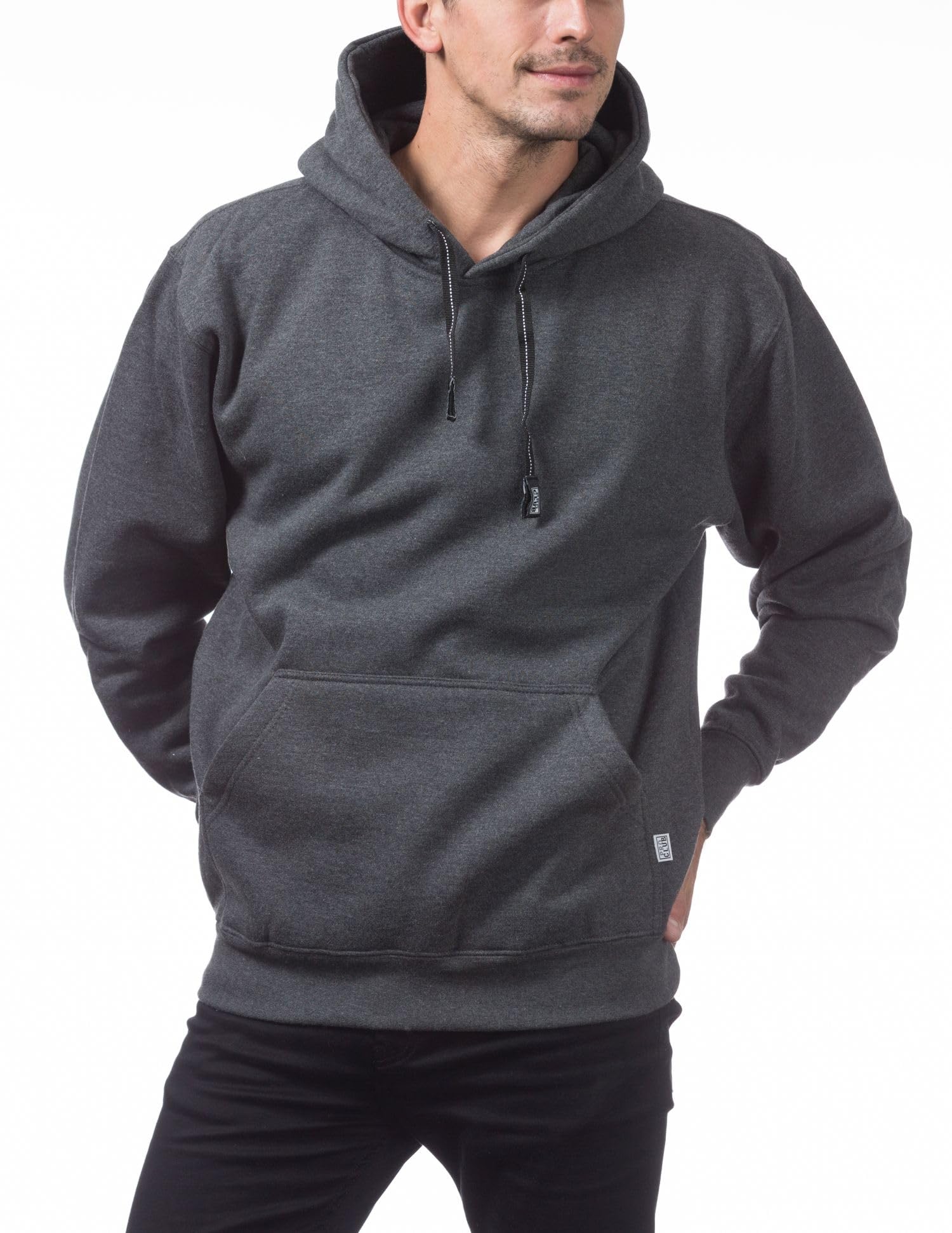 Pro Club Men's Heavyweight Pullover Hoodie (13oz), Charcoal, Medium