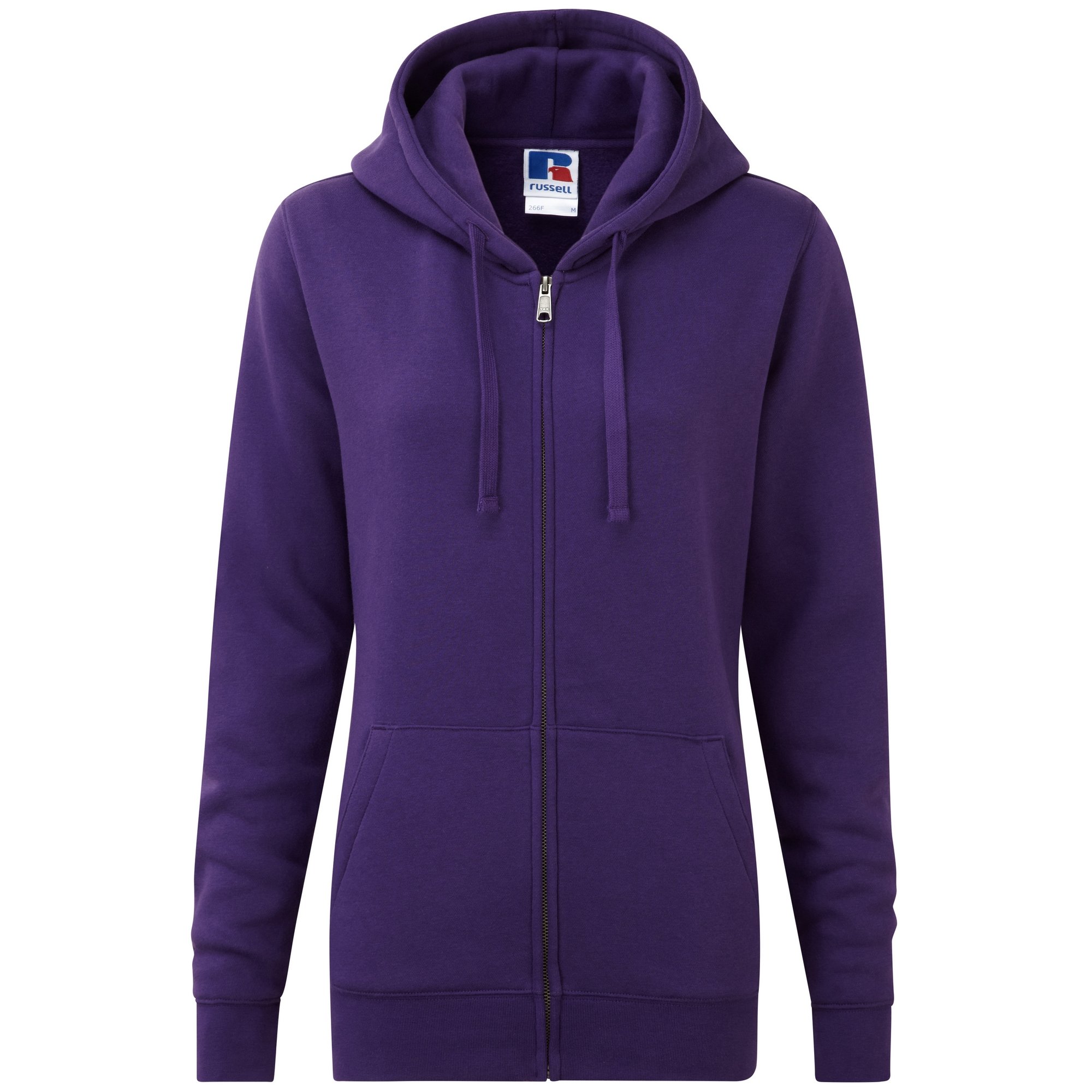 Russell Ladies Premium Authentic Zipped Hoodie (3-Layer Fabric) (M) (Classic Red)