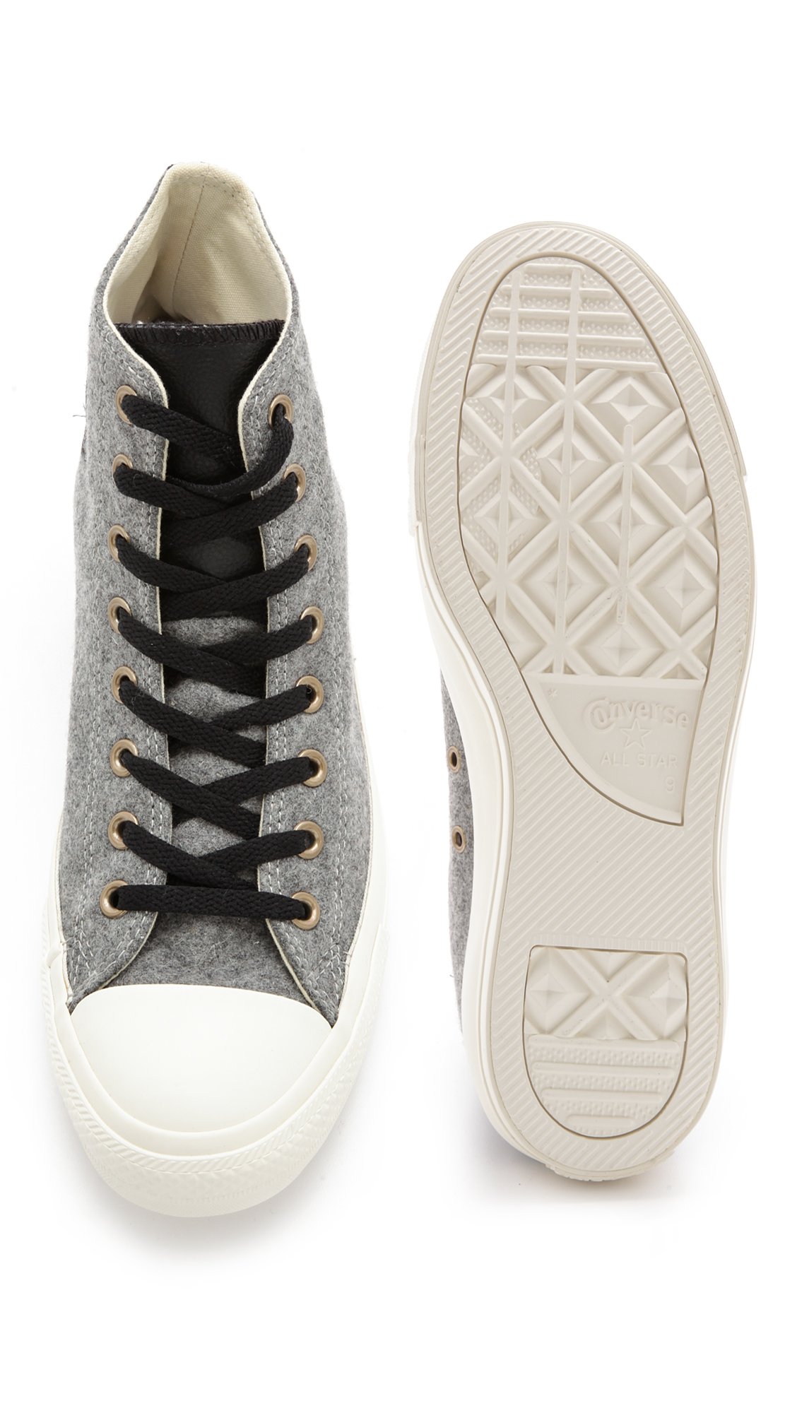 Converse Chuck Taylor All Star Menswear Hi Shoes, Size: 8 D(M) US Mens / 10 B(M) US Womens, Color: Gray