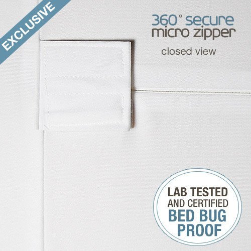 SafeRest Premium 9" Thick Box Spring Encasement - Waterproof - Breathable, Noiseless and Vinyl Free - Fits Up to 9" - Queen