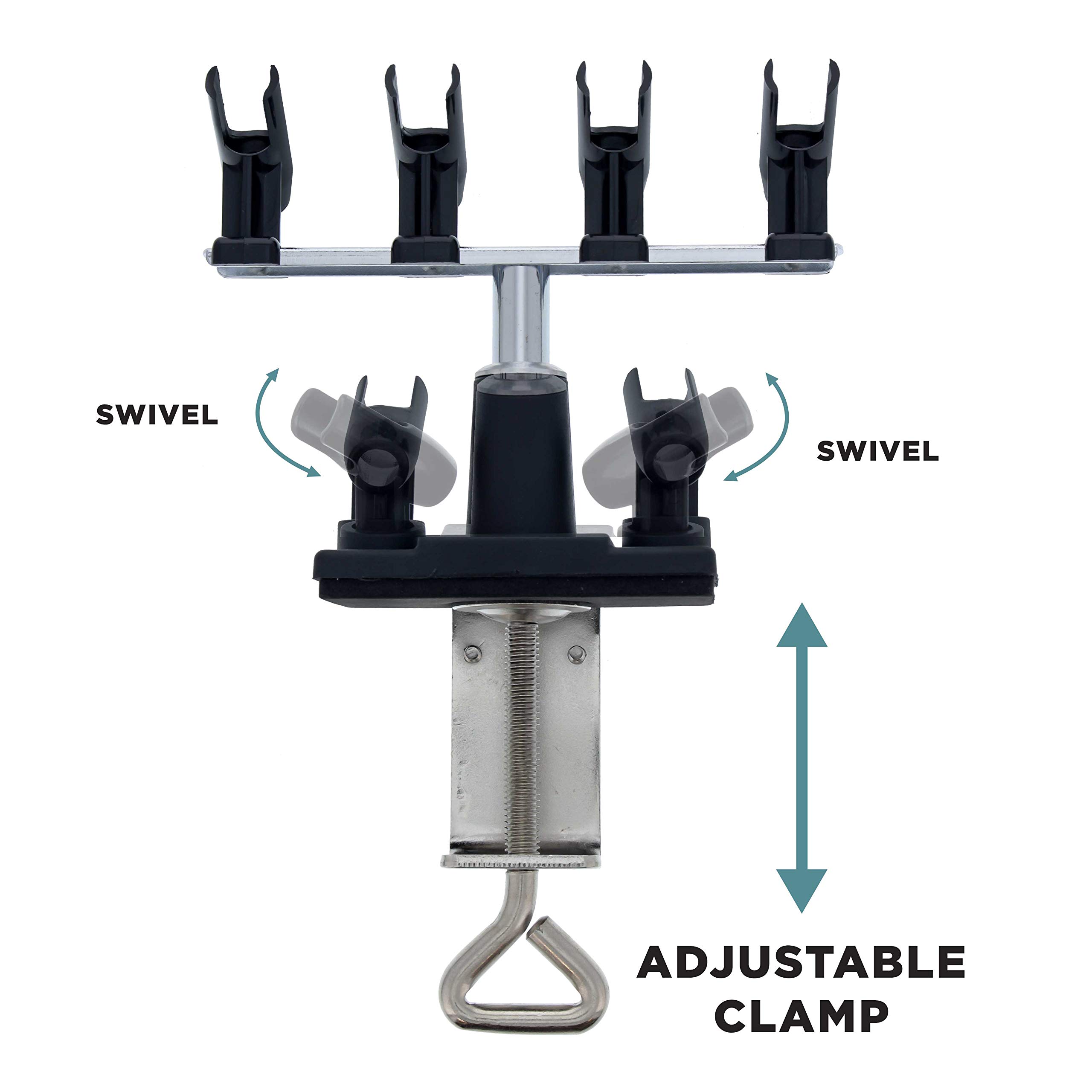 Master Airbrush Universal Clamp-On 6-Airbrush Holder - Airbrush Accessories & Supplies for Garage or Workspace