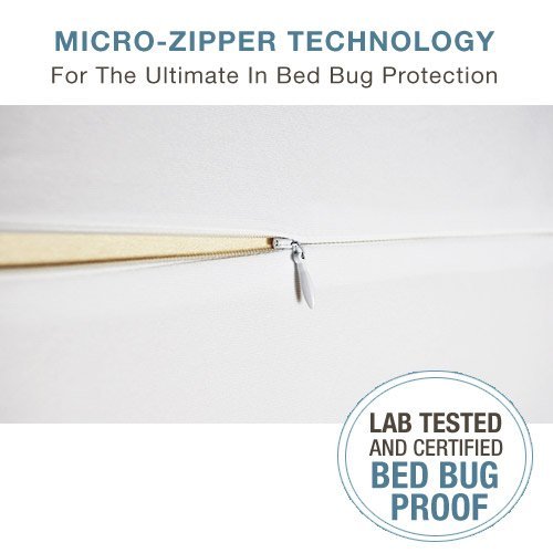 SafeRest Premium 9" Thick Box Spring Encasement - Waterproof - Breathable, Noiseless and Vinyl Free - Fits Up to 9" - Queen