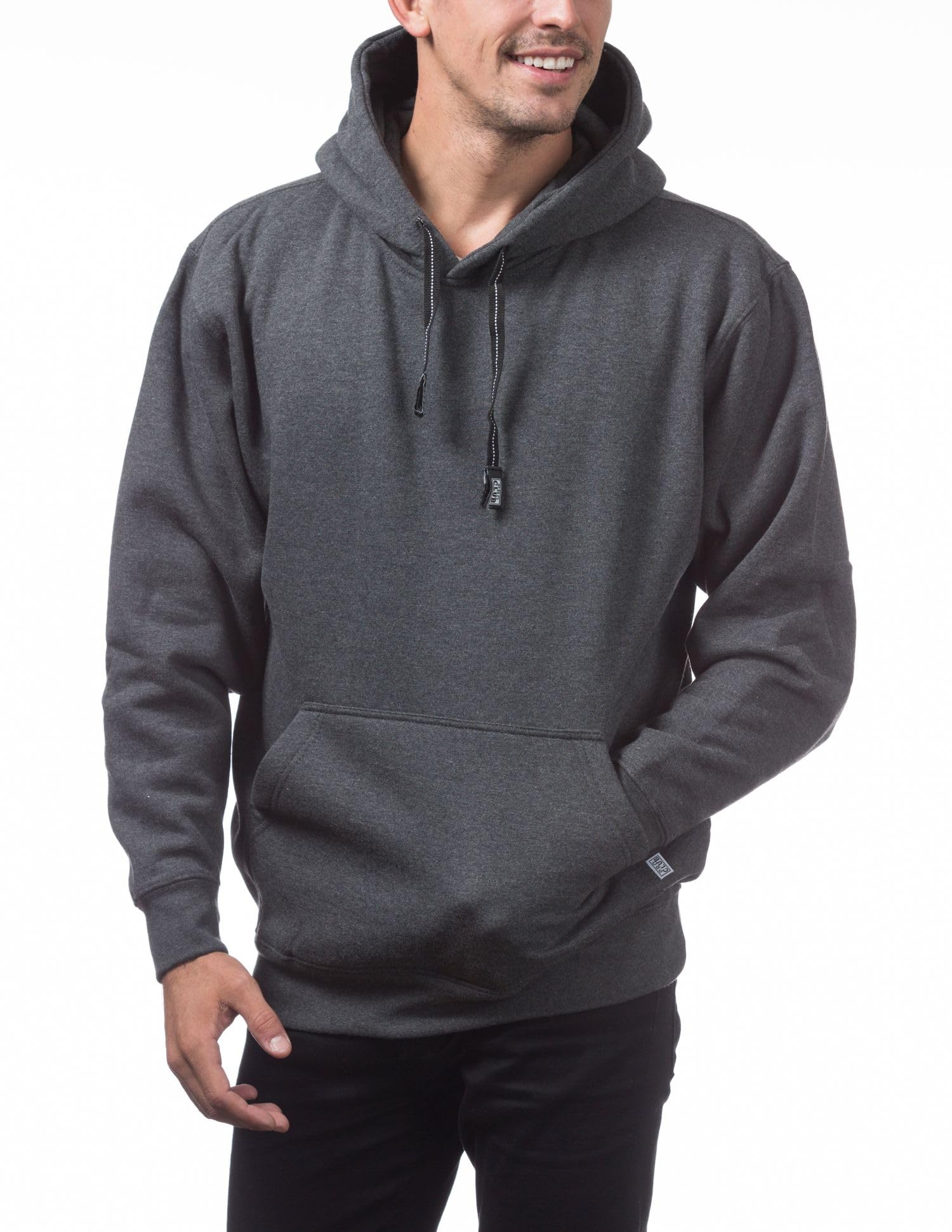 Pro Club Men's Heavyweight Pullover Hoodie (13oz), Charcoal, Medium