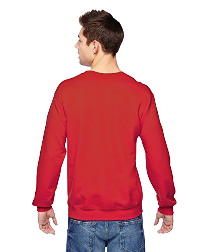 Fruit of the Loom Adult 7.2 oz. SofSpun® Crewneck Sweatshirt M FIERY RED