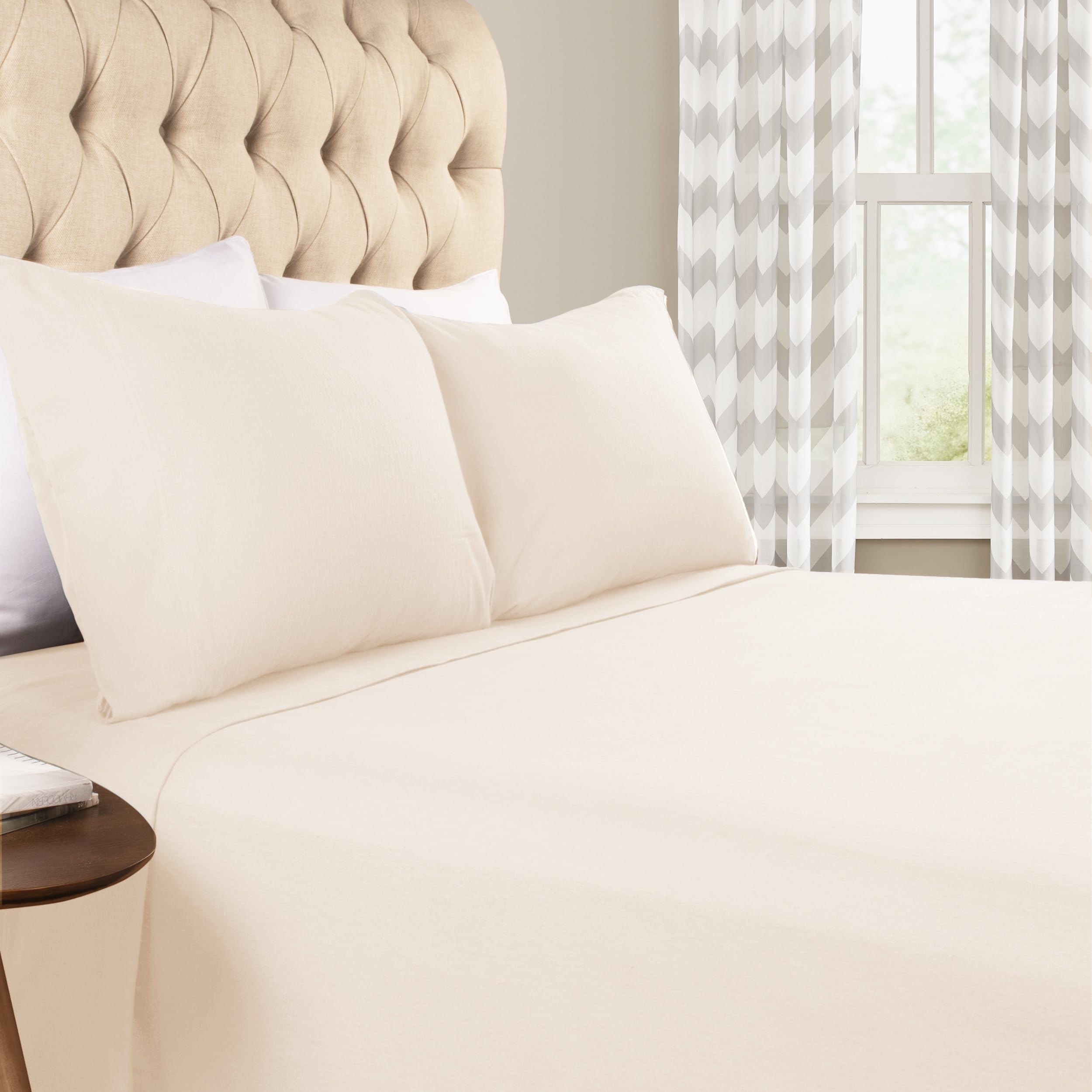 SUPERIOR Flannel-SH Sheet Set, Full, Ivory