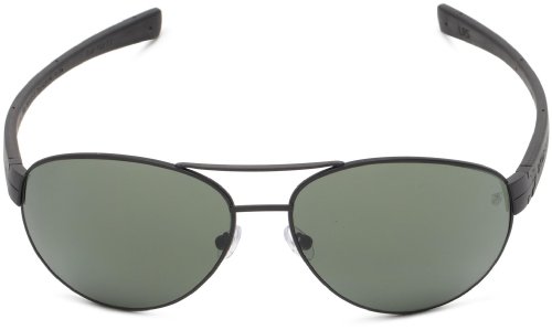 Tag Heuer LRS 253 301 Aviator Sunglasses, Black, 62 mm