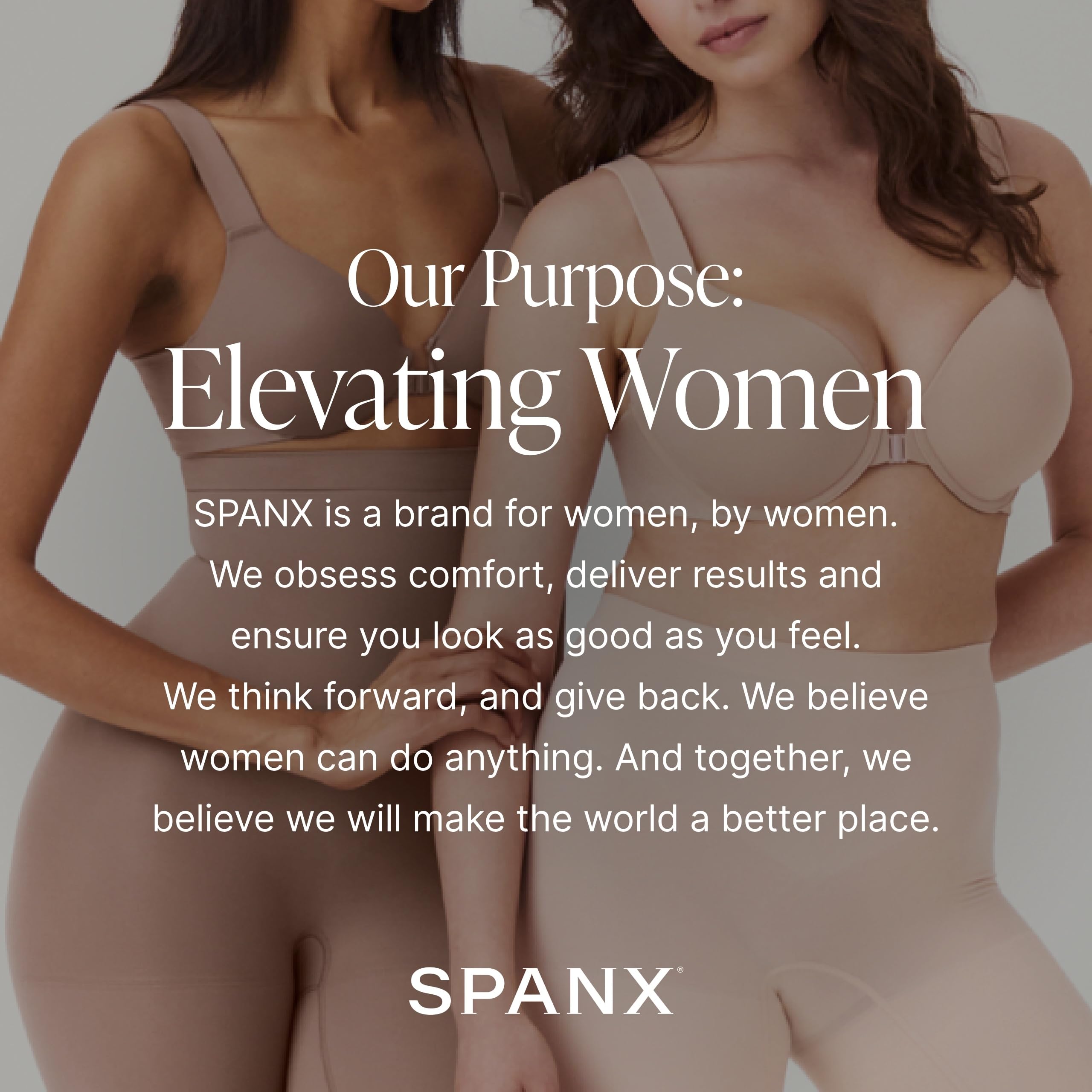 SPANX Undie-Tectable Thong - Comfortable Core Control - Invisible Shapewear Thong - Women's No Show Thong Underwear - Very Black - Medium