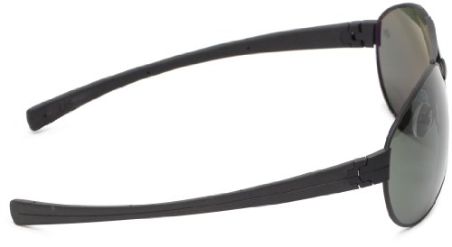 Tag Heuer LRS 253 301 Aviator Sunglasses, Black, 62 mm