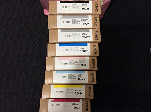 Epson Genuine 7880/9880 T6031, T6032, T6033, T6034, T6035, T6036, T6037, T6039 8 Colors Sealed in Retail Packaging