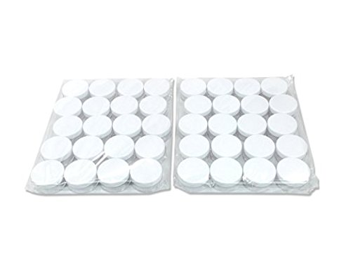 Beauticom 10g/10ml (0.35 Fl Oz) Round Clear Jars with Round Top Lids for Creams, Lotions, Make Up, Powders, Glitters, and more... (Color: White Lid, Quantity: 40 Pieces)