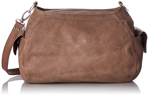 Piel Leather Top-Zip Shoulder Bag Cross Body Hobo, Toffee, One Size