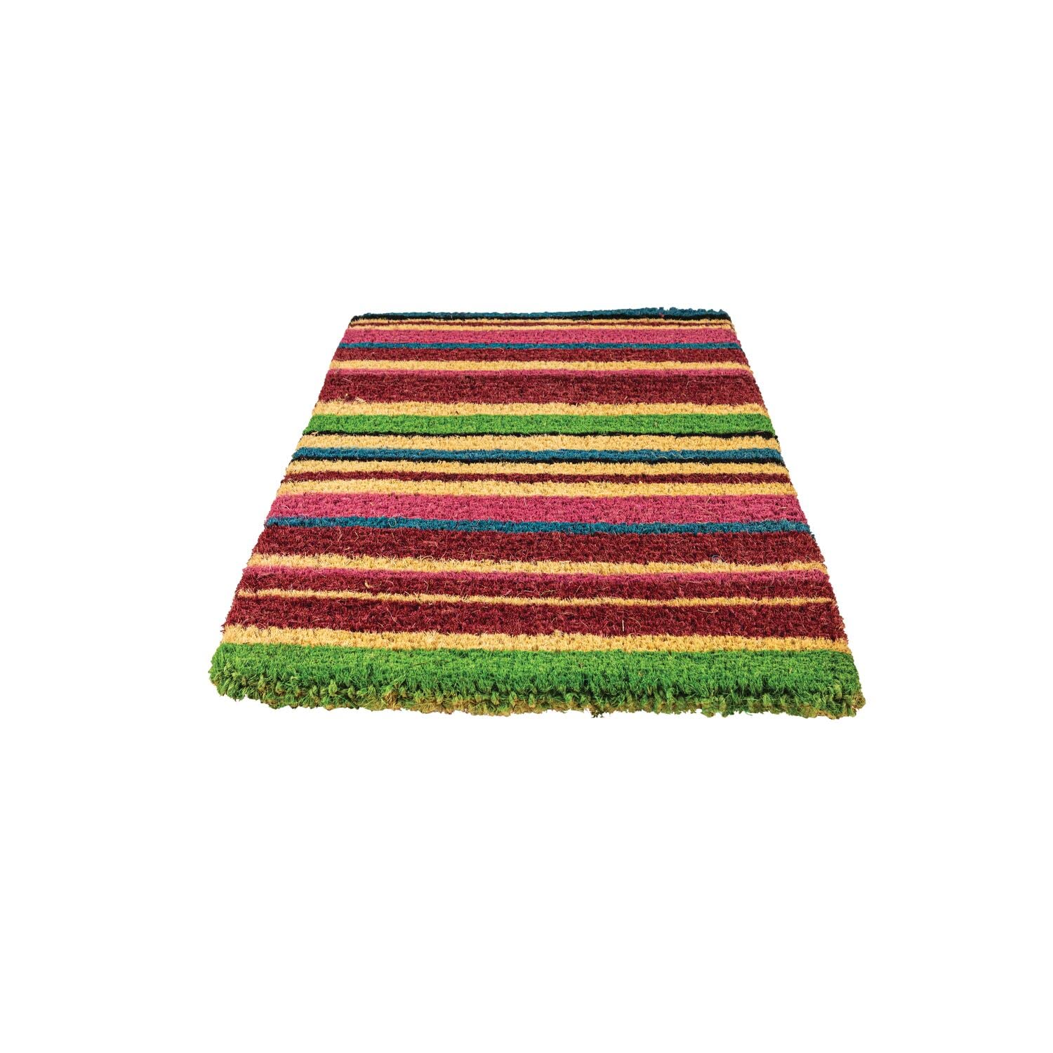 NoTrax, Stripes, Handmade Natural Coir Doormat, Entry Mat for Indoor or Outdoor Use, 18"x30", C11 (C11S1830ST)