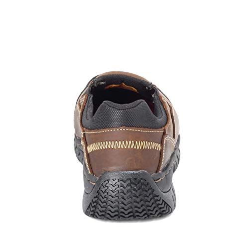 Skechers for Work Men's Hartan Slip-On Shoe, Dark Brown, 12 M US