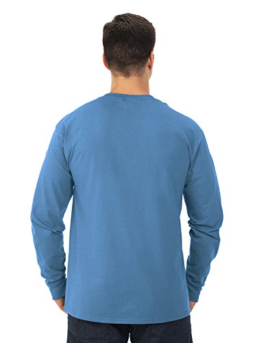 Fruit of the Loom Adult 5 oz. HD Cotton™ Long-Sleeve T-Shirt XL NEON GREEN