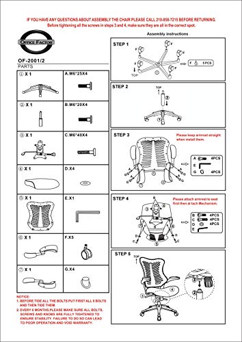 Officefactor Ergonomic Breathable Mesh Chair with Flip-up Armrests, Lumbar Support Executive Rolling Swivel Task Computer Office Chair or Home Desk Chair (Black MESH)