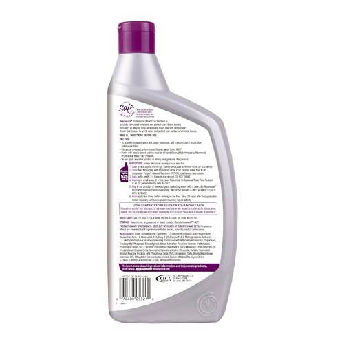 Rejuvenate Professional Wood Floor Restorer and Polish with Durable Finish Easy Mop On Application Satin Finish 32oz