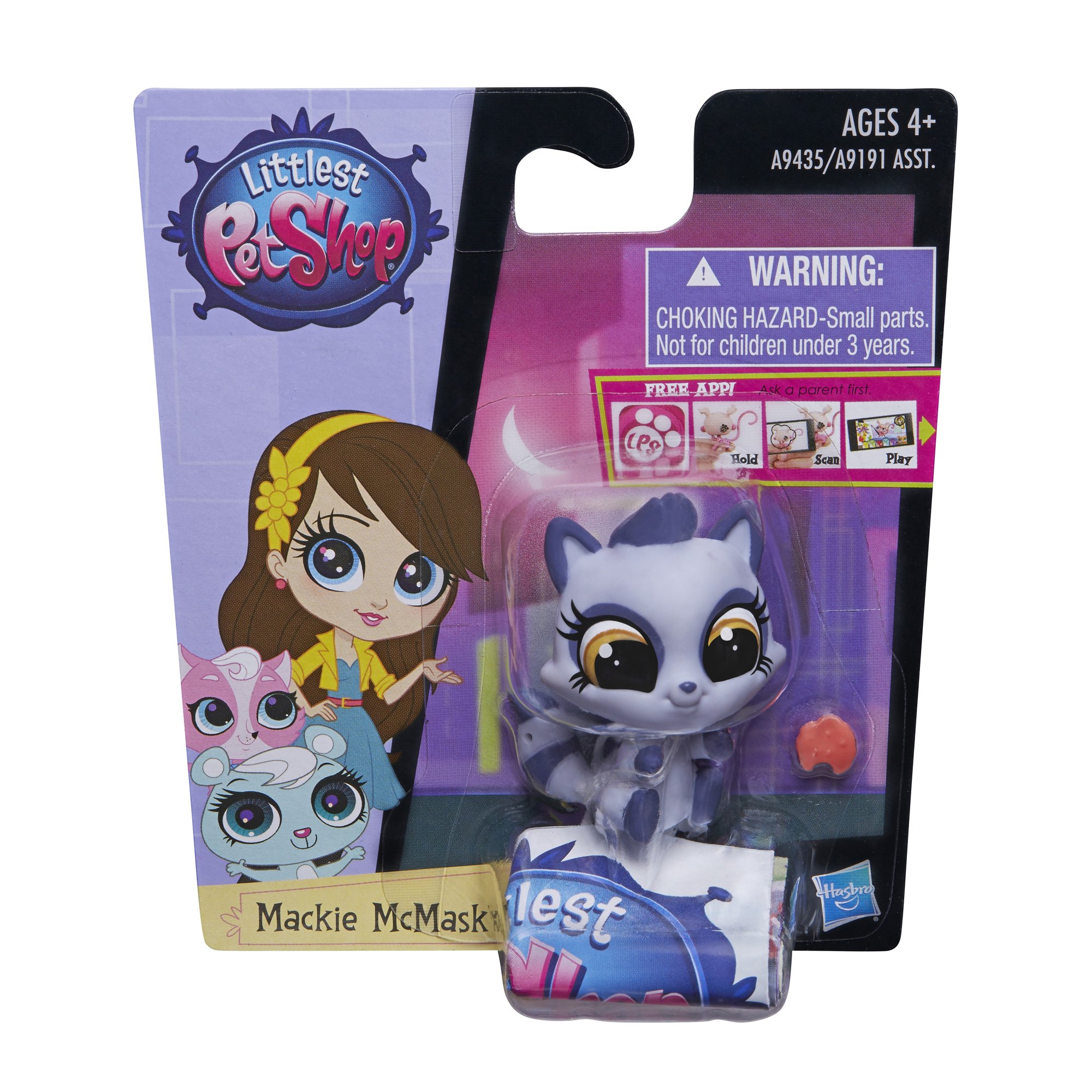 Littlest Pet Shop Get The Pets Single Pack Mackie McMask Doll