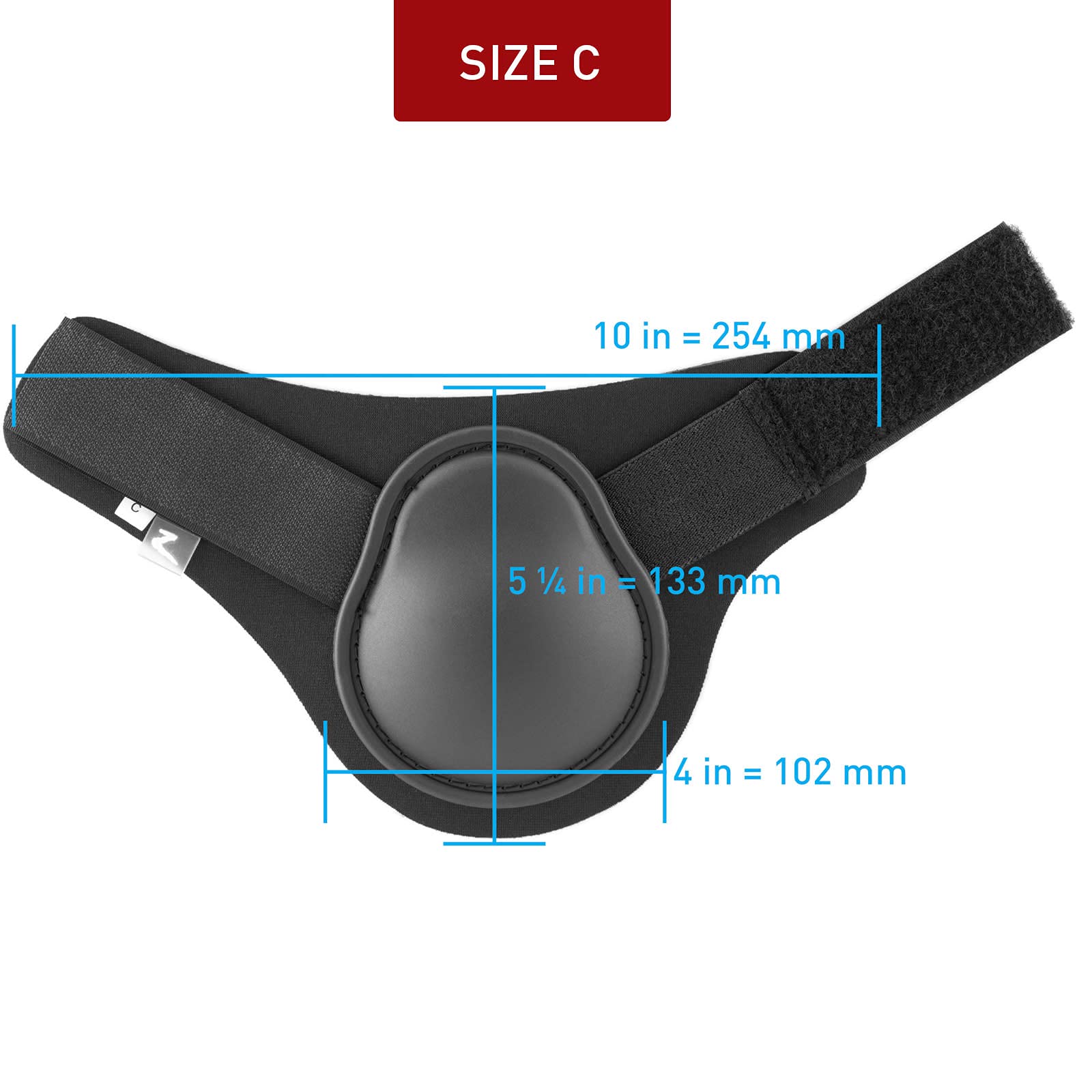 HORZE Chicago Fetlock Rear Boots | Lightweight, Adjustable, Jumping Horse Boots (Pair) - Dark Dark Blue - Horse