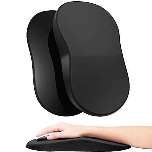 HUEILM Ergonomic Mouse Pad Wrist Support,Pain Relief Mouse Pads with Wrist Rest,Entire Memory Foam Mouse Pad with Non-Slip PU Base,Comfortable Mousepad Perfect for Office & Homeļ¼Blackļ¼