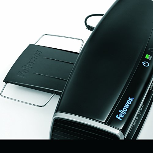 Fellowes Laminator Venus 2 125, Rapid 30-60 Second Warm-up Laminating Machine, with Laminating Pouches Kit (5734801), Black, Silver, 5.1" x 21.3" x 8.2"
