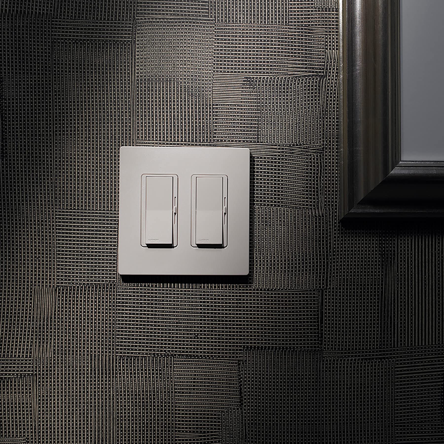 Lutron SC-2-SW Lutron CW-2 Claro Two Gang Designer Wall Plate