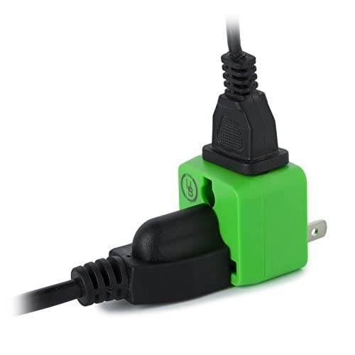 Yubi Power 2 in 1 Universal Travel Adapter with 2 Universal Outlets - Built in Surge Protector - Green Type A Plug Adapter for Canada, United States, Japan, and Mexico, International Power Adapter