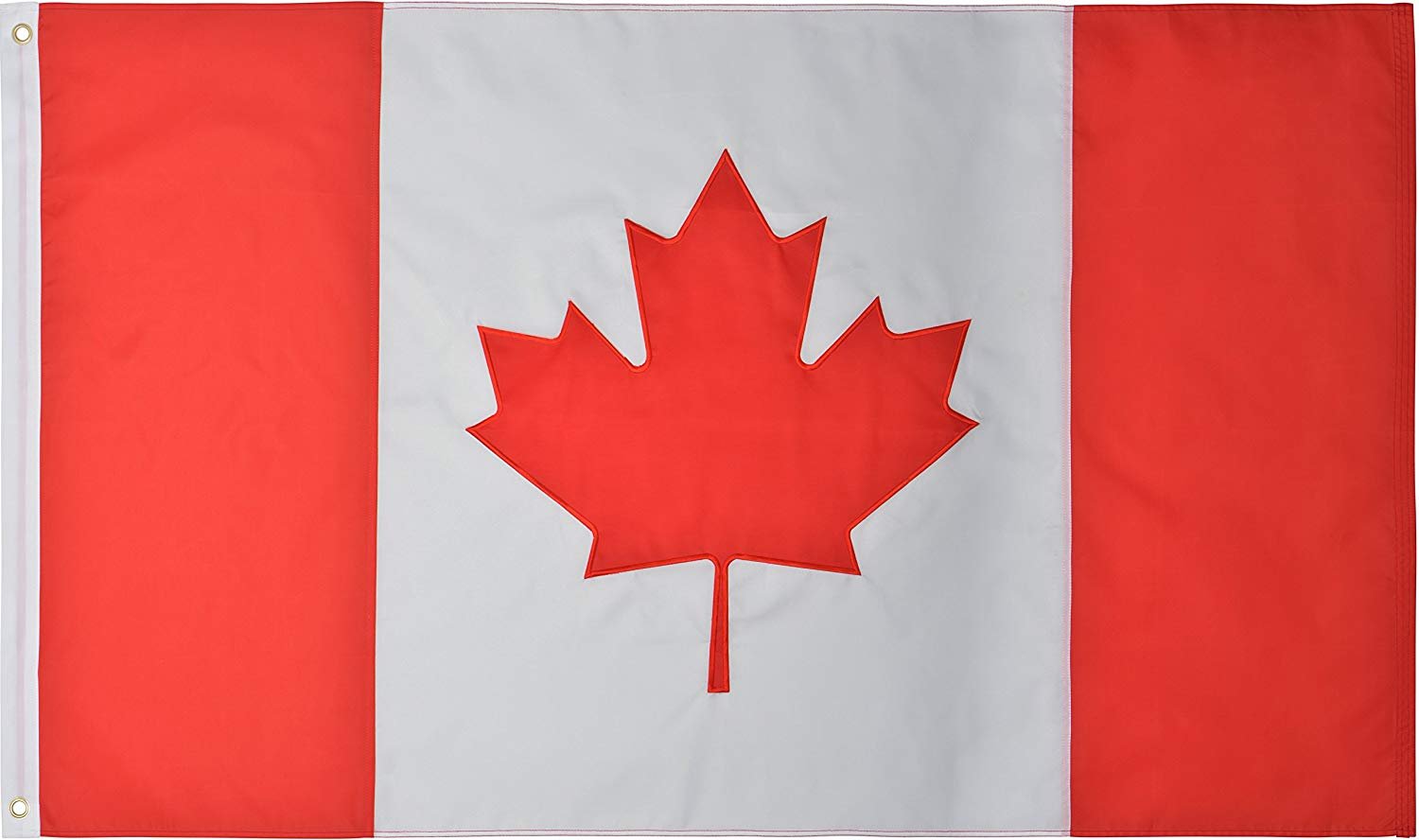 Canada Flag 3' x 5' Ft 210D Nylon Premium Outdoor Embroidered Canadian Flag