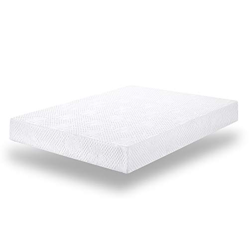 Olee Sleep Queen Mattress, 8 Inch Gel Memory Foam Mattress, Gel Infused for Comfort and Pressure Relief, CertiPUR-US Certified, Bed-in-a-Box, Medium Firm, Queen Size