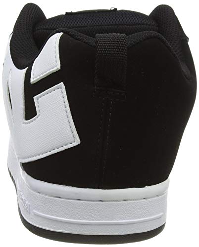 DC Men's Court Graffik Casual Low Top Skate Shoe Sneaker Skateboarding, Black, 11.5
