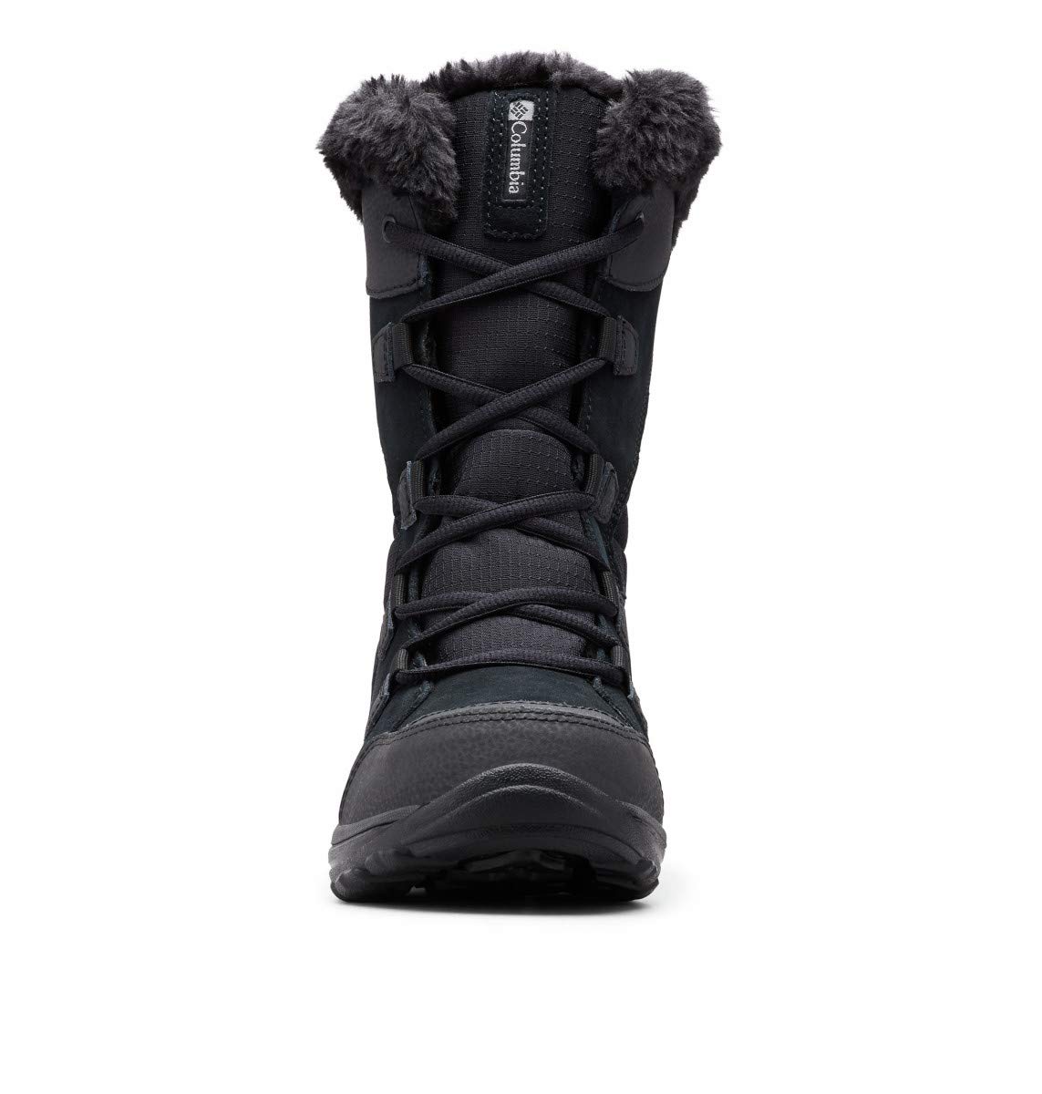 Columbia Women's Ice Maiden II Snow Boot, Black/Columbia Grey, 10 M US