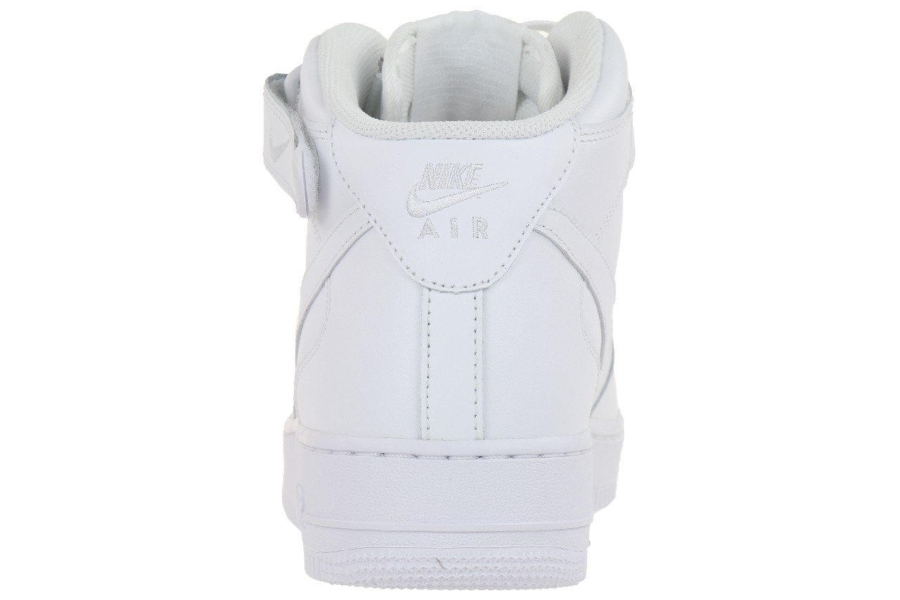 Nike Mens Air Force 1 Mid 07 Basketball Shoes White/White 315123-111 Size 13