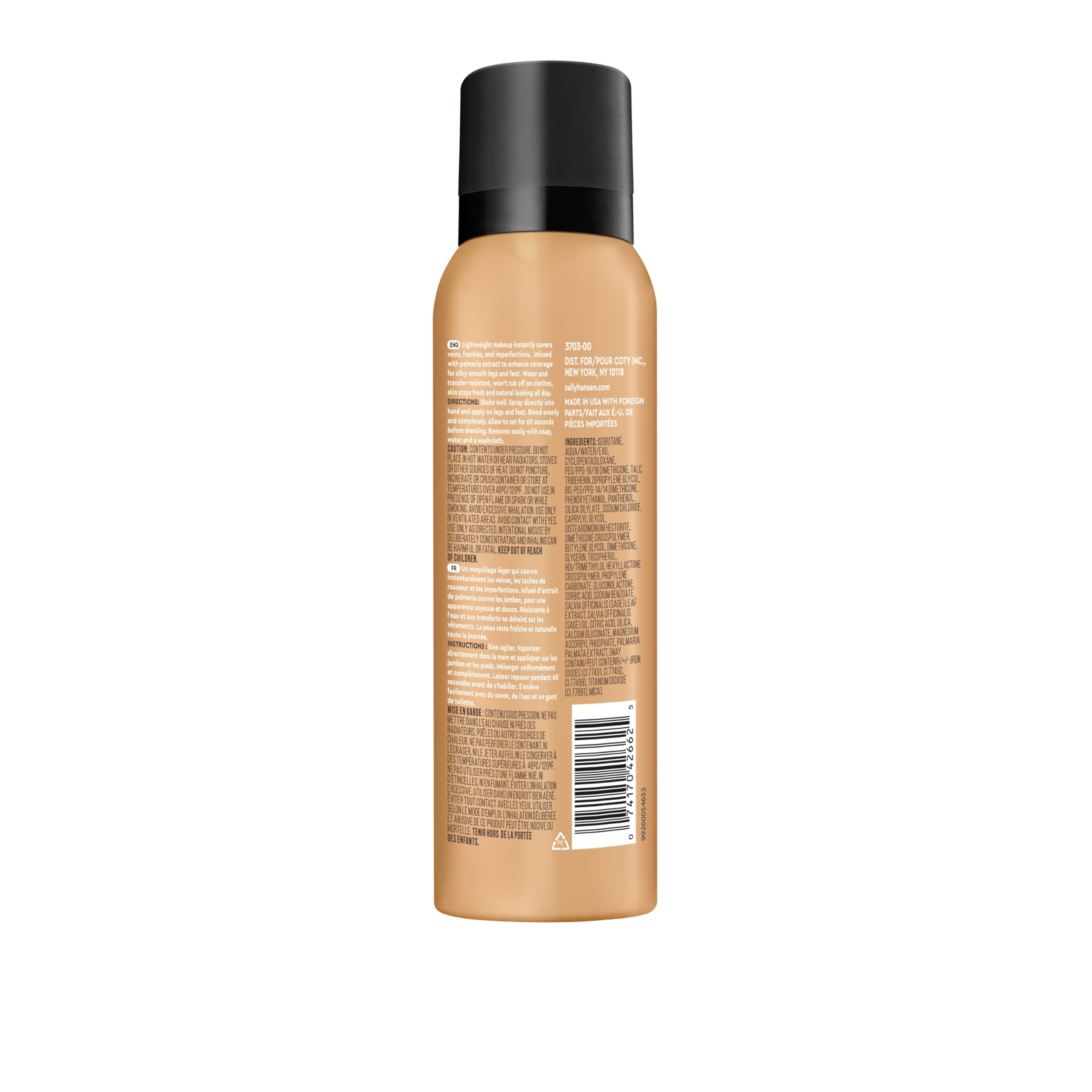 Sally Hansen Airbrush Legs®, Leg Makeup, Fairest Glow, Easy Application, Flawless Looking Legs, Water Resistant, Transfer Proof Lotion