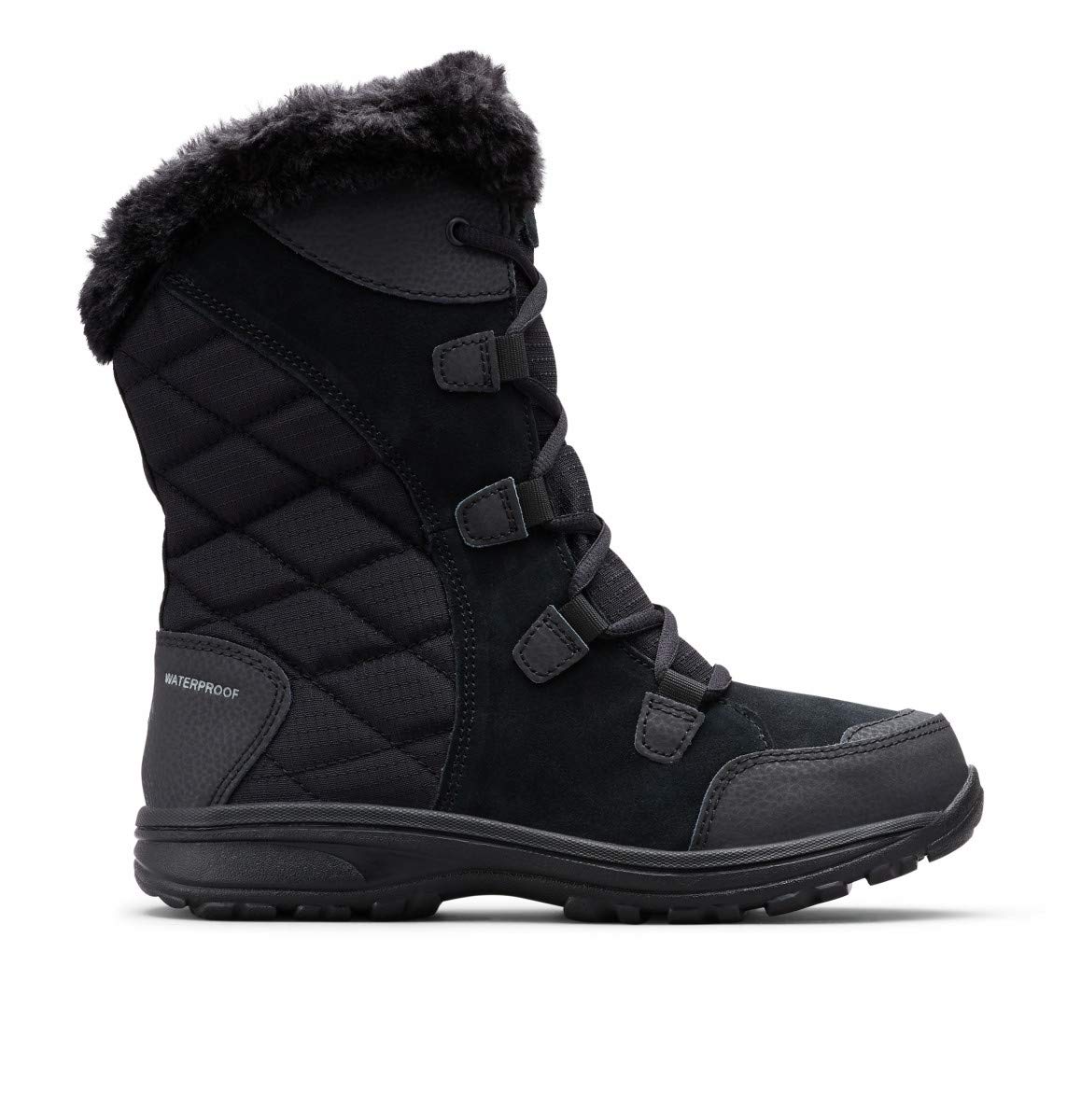 Columbia Women's Ice Maiden II Snow Boot, Black/Columbia Grey, 10 M US