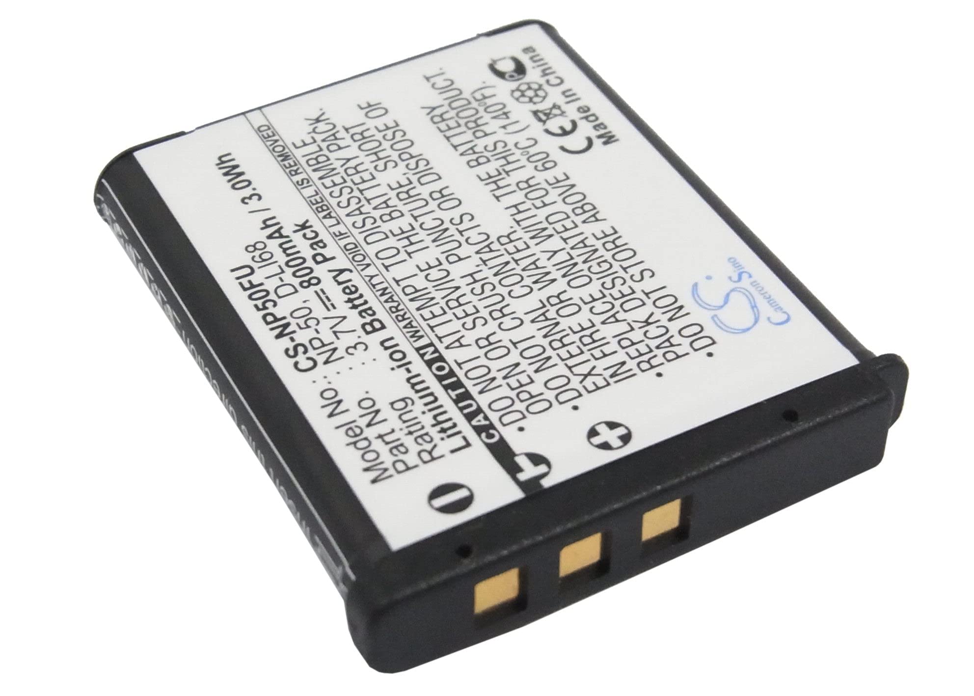 VINTRONS Replacement Battery for Fuji FinePix F900EXR, FinePix X10, FinePix X20 (800mAh/3.0Wh)