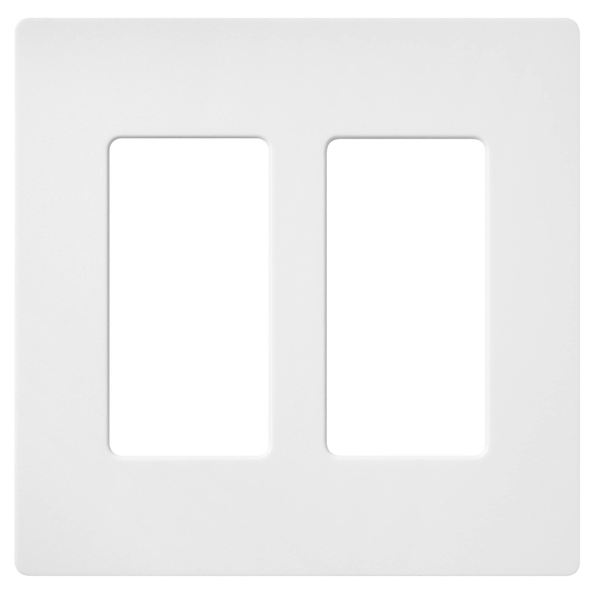 Lutron SC-2-SW Lutron CW-2 Claro Two Gang Designer Wall Plate