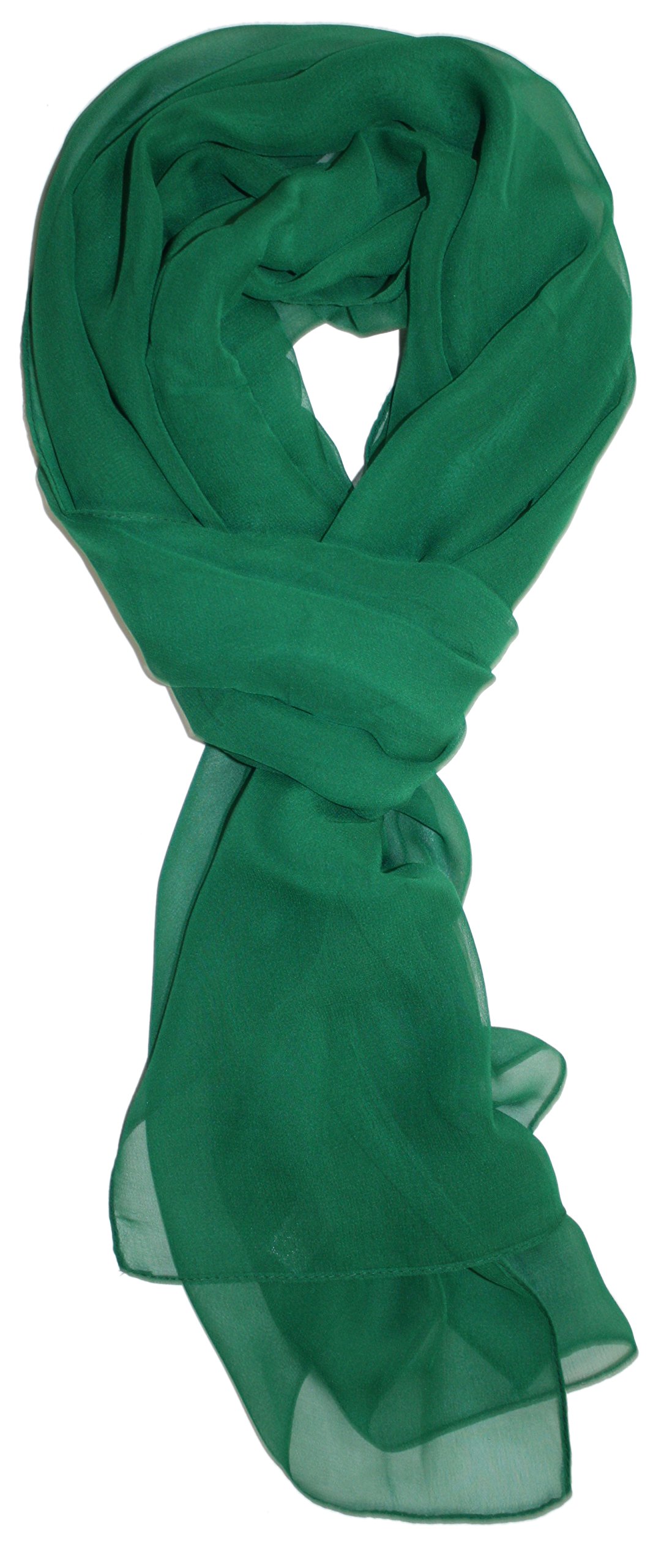 Ted and Jack - Solid Silk Lightweight Accent Scarf (Green)