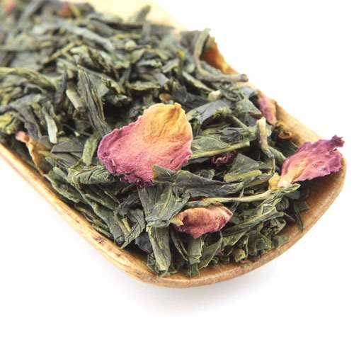 Tao Tea Leaf Cherry Rose Sencha Green Tea, 50g Premium Loose Tea Blend