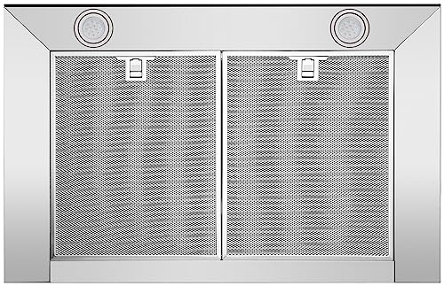 Blue Ocean 30" RHKE3 Stainless Steel Wall Mount Kitchen Range Hood | 760 CFM | LED Lights | PRO PERFORMANCE | LED Touch Panel w/Digital Clock | Ducted/Ductless Convertible Duct
