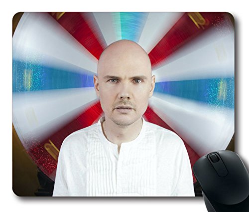 Custom Popular Singer Mouse Pad with The Smashing Pumpkins Bald Look Room Lamps Non-Slip Neoprene Rubber Standard Size 9 Inch(220mm) X 7 Inch(180mm) X 1/8 Inch(3mm) Desktop Mousepad Laptop Mousepads Comfortable Computer Mouse Mat