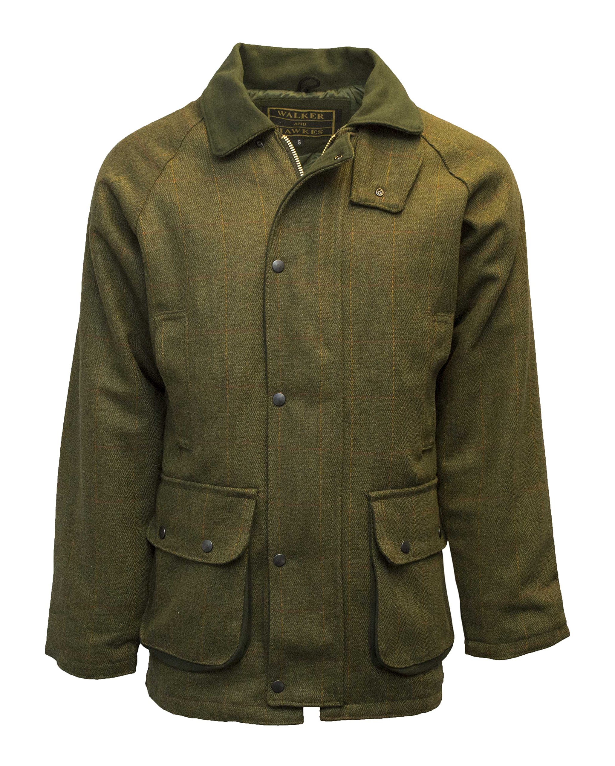 Walker and Hawkes Men's Derby Tweed Shooting Hunting Country Jacket Small Dark Sage