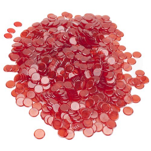 1000 Pack Bingo Chips (Red)