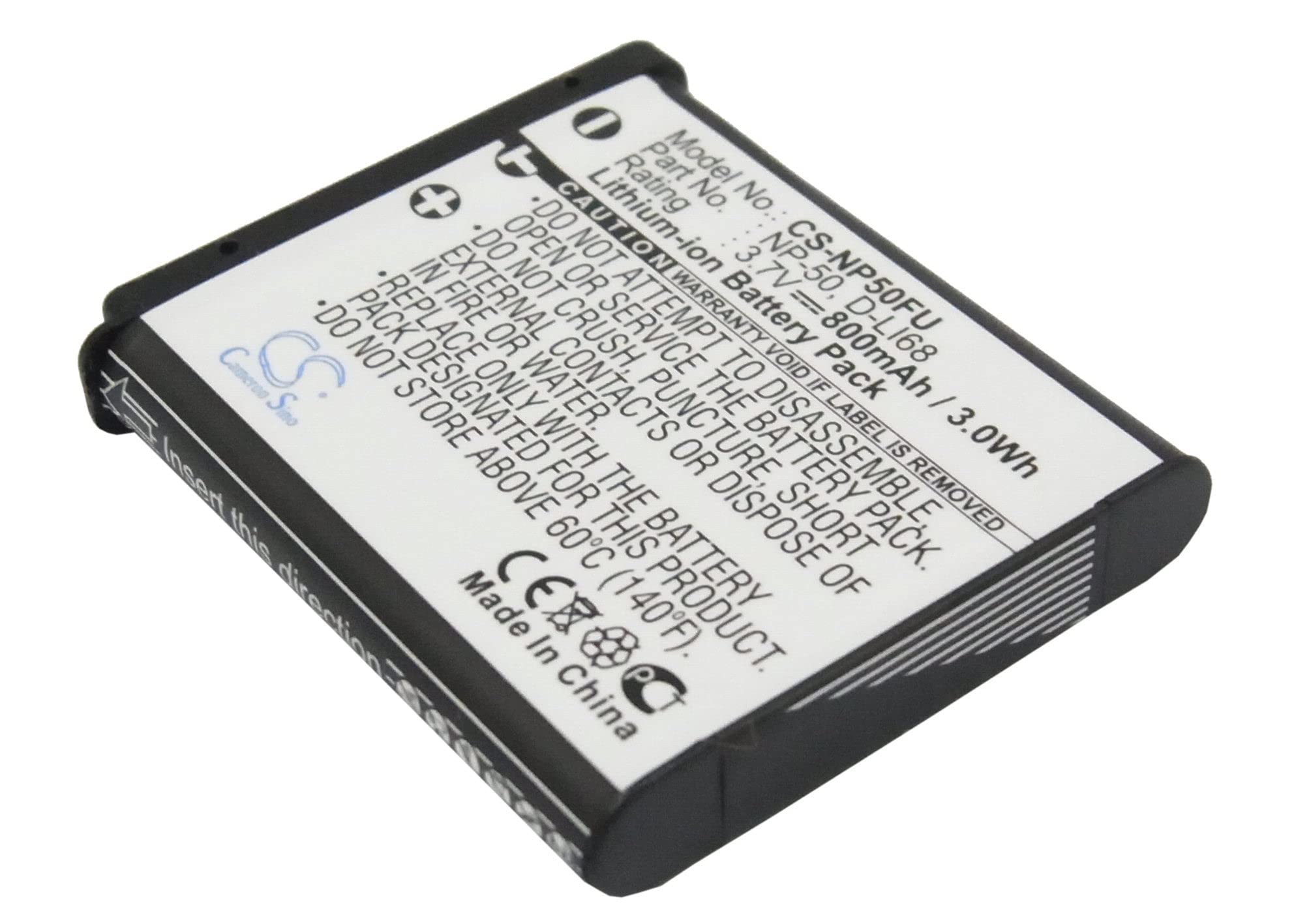 VINTRONS Replacement Battery for Fuji FinePix F900EXR, FinePix X10, FinePix X20 (800mAh/3.0Wh)