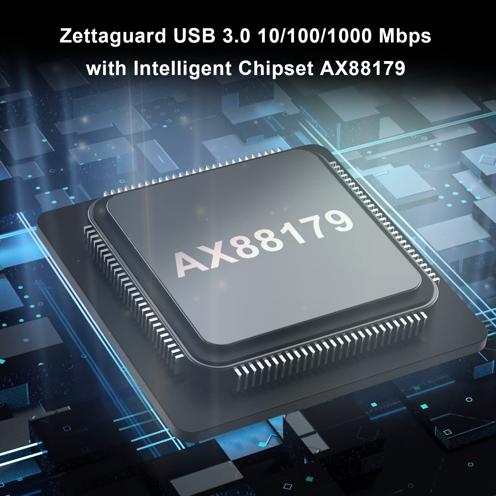(Upgraded) Zettaguard USB 3.0 and 2.0 to Ethernet 10/100/1000 Fast LAN Wired Network USB Ethernet Adapter for MacBook, Chromebook, Windows 10 and compatible with Nintendo Switch.